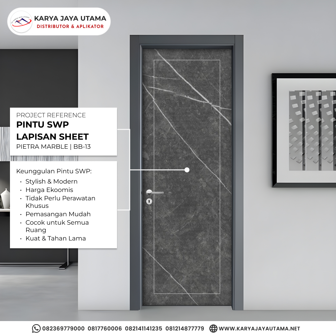 Referensi Proyek: Pintu SWP Lapisan PVC Sheet